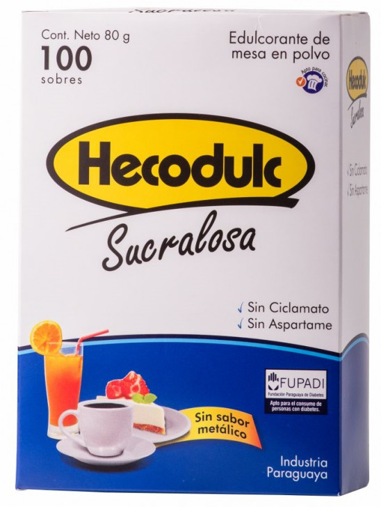 SalemmaOnline | EDULCORANTE SUCRALOSA POLVO X 100 SOBRES