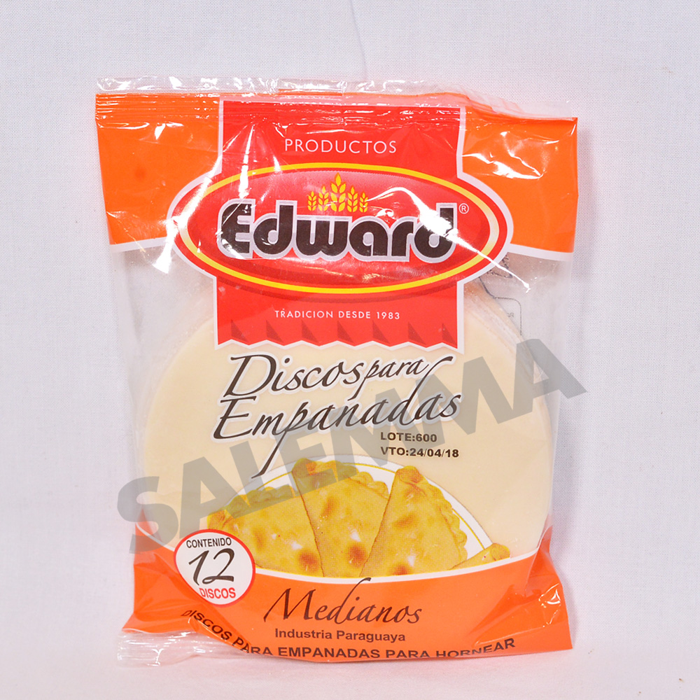 SalemmaOnline | DISCO P/EMPANADA MED. PARA HORNEAR X PAQ.