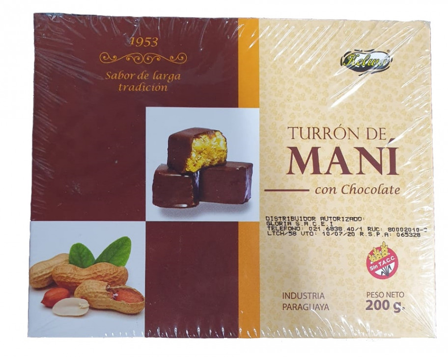 SalemmaOnline | TURRON DE MANI CON CHOCOLATE X 200 G